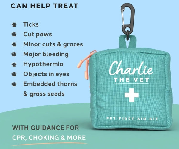 Charlie The Vet Mini First Aid Kit - Compact Emergency Care for Dogs ...