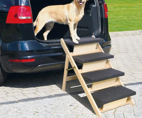 Zoomadog 2-in-1 Ramp & Steps for Dogs - 4 Step Flexible Mobility Suppo ...