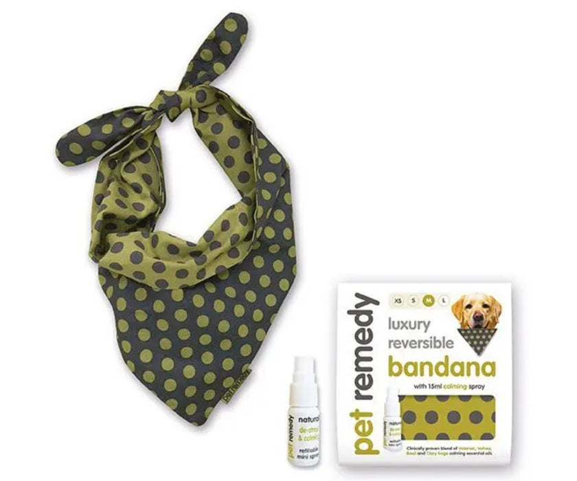 Pet Remedy Luxury Calming Bandana Kit for Dogs - Wearable Anxiety Supp ...